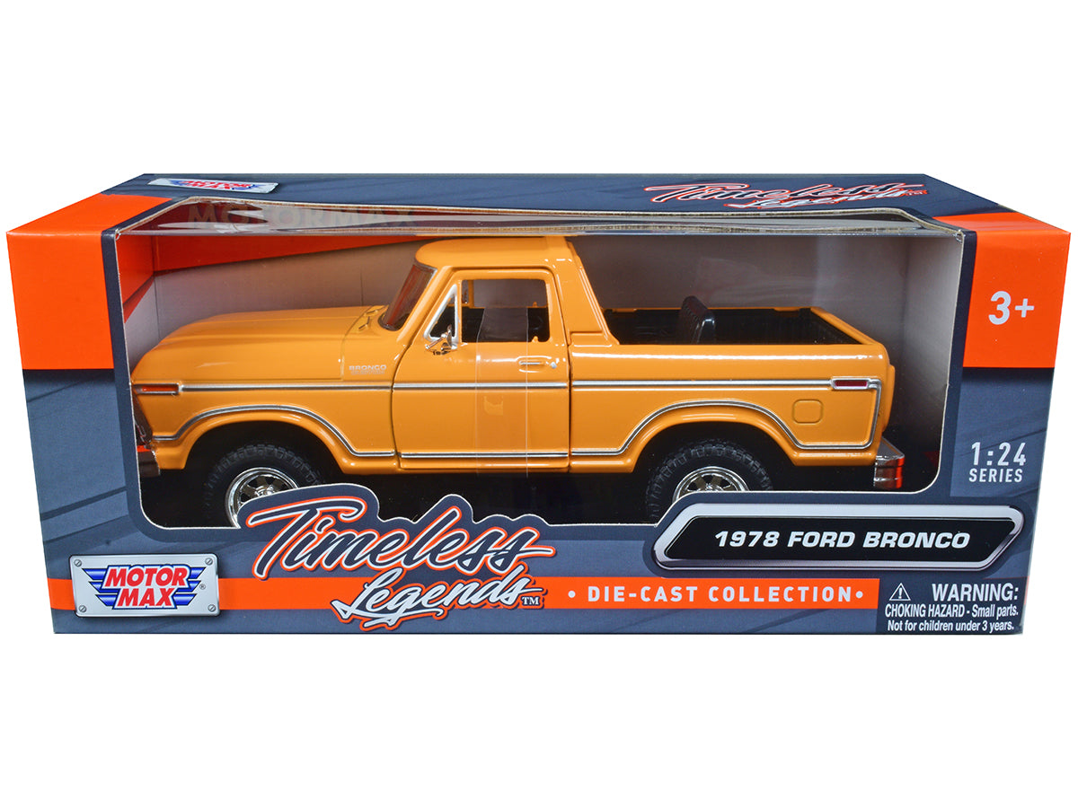 1978 Ford Bronco Custom (Open Top) Yellow with "Timeless Legends ...